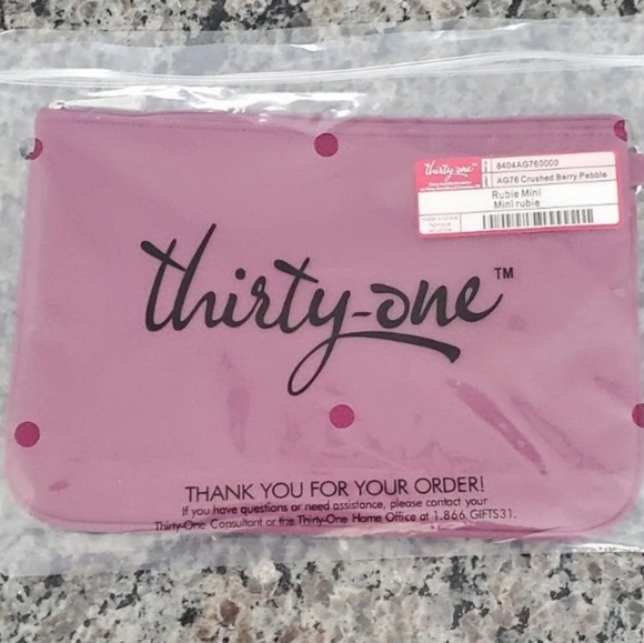 thirty-one | Bags | Thirty One Rubie Mini In Crushed Berry Pebble ...